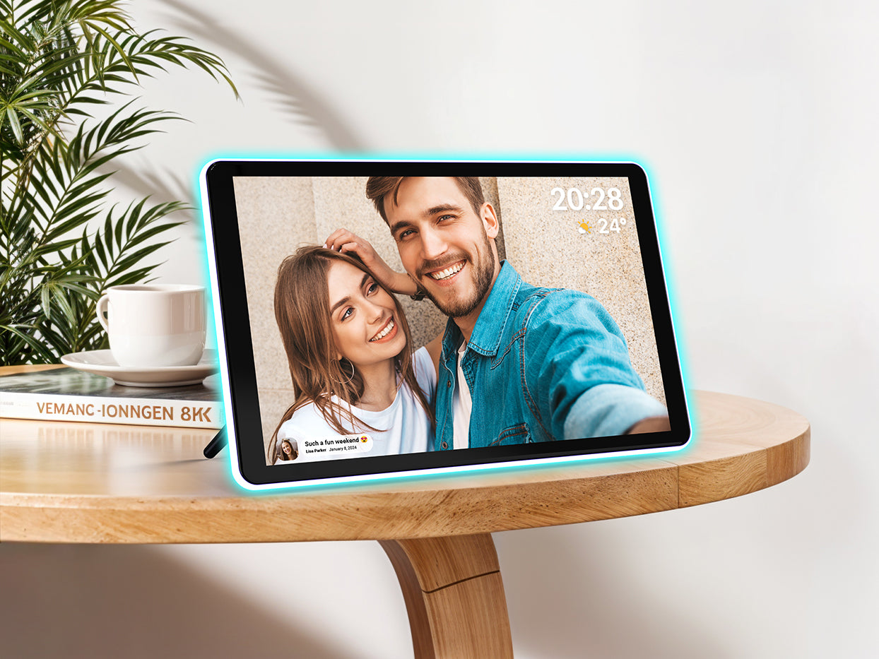 Apolosign Neon Light Digital Photo Frames | AI Color-Match LED