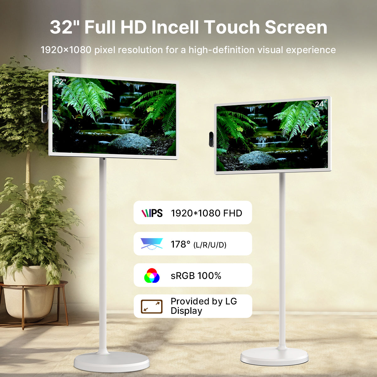 32" Rollable Touch Screen Smart TV – Apolosign