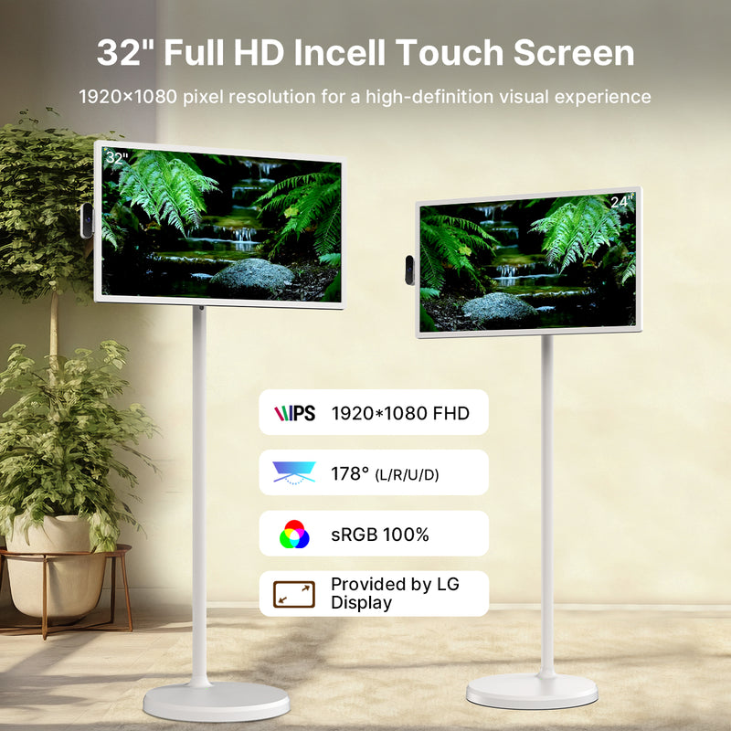 32" Portable Touch Screen Smart TV
