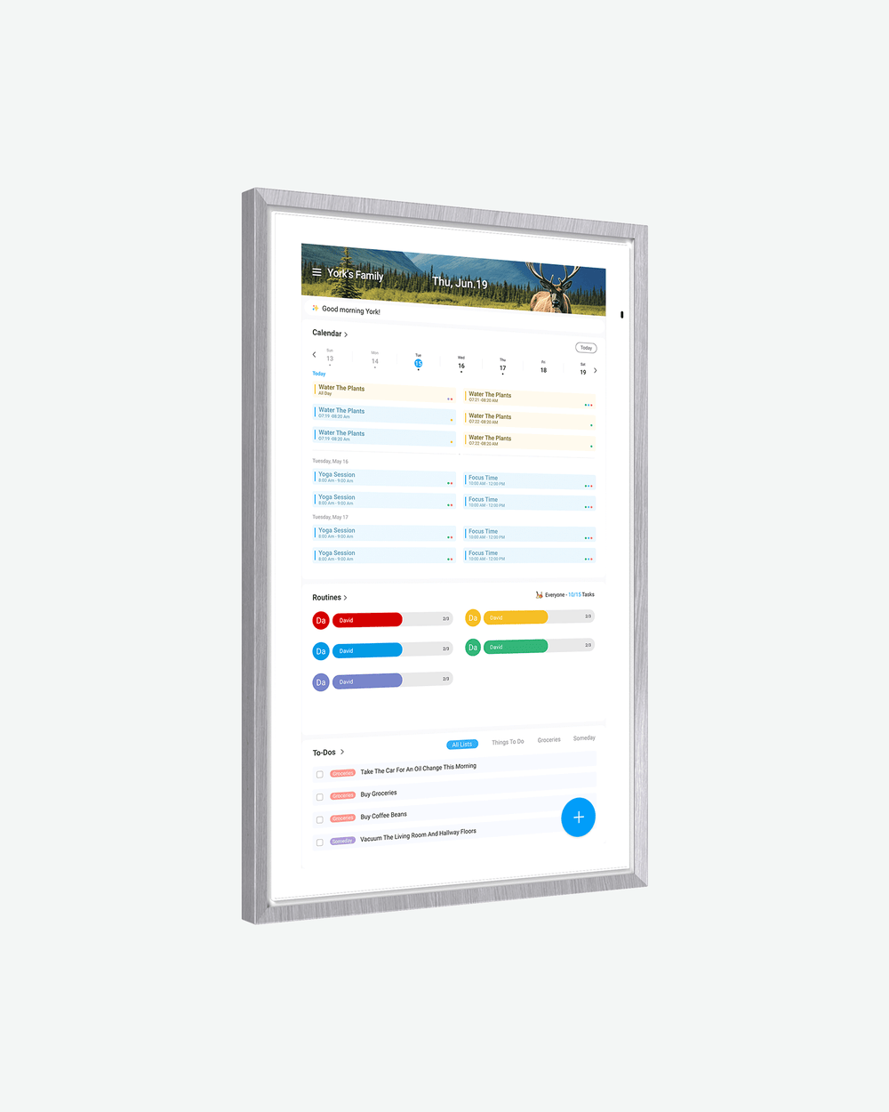 Apolosign 21.5" Digital Calendar | Smart Family Organizer